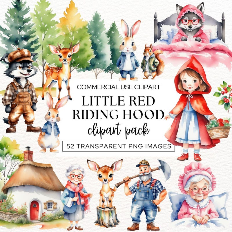 Little Red Clipart - Etsy