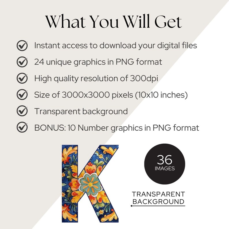 Mexican Talavera Alphabet Clipart, Fiesta Doodle Alphabet, Mexican Font ...