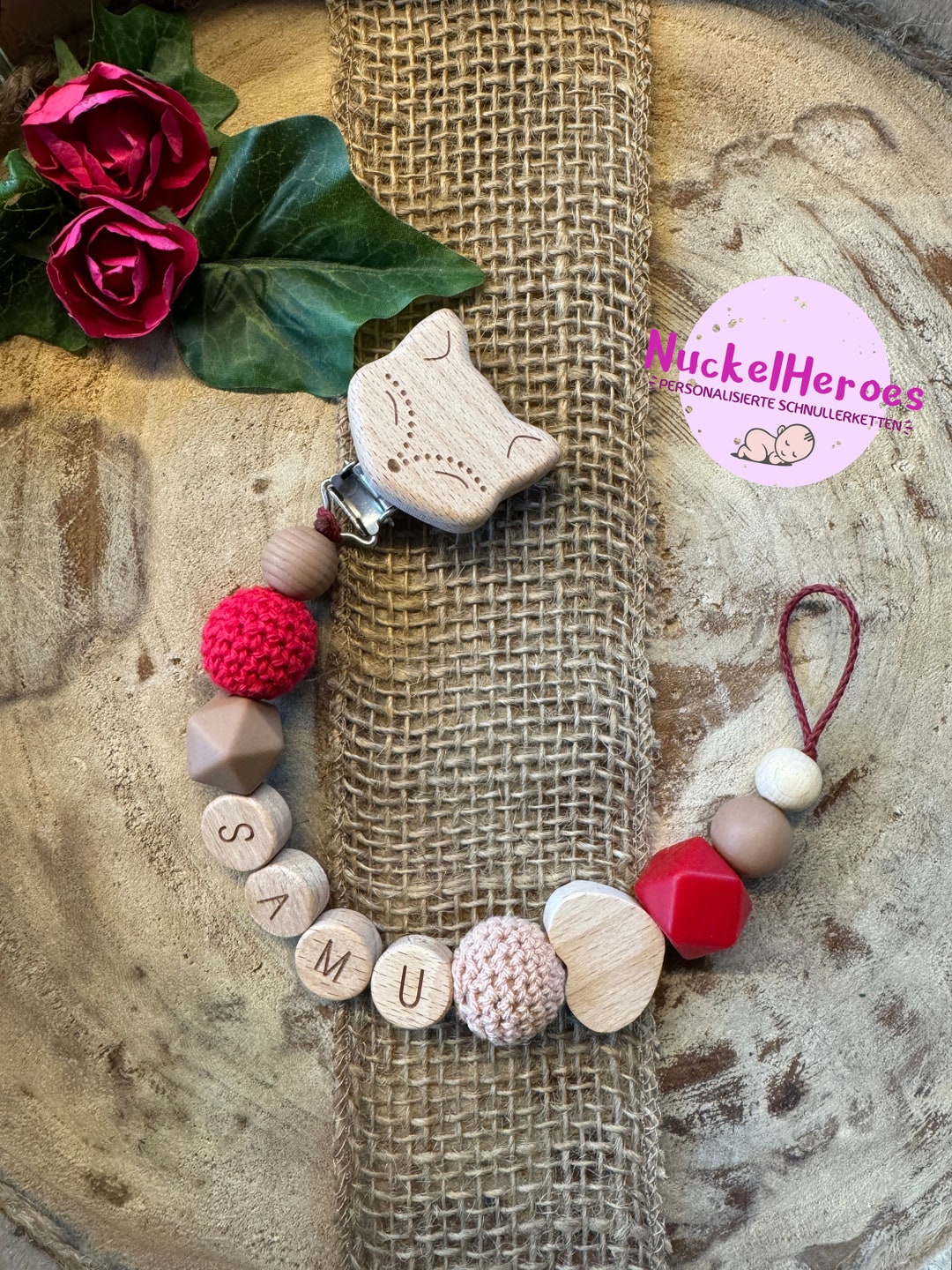 Pacifier Chain/pacifier Chain With Name, Individually Personalized ...