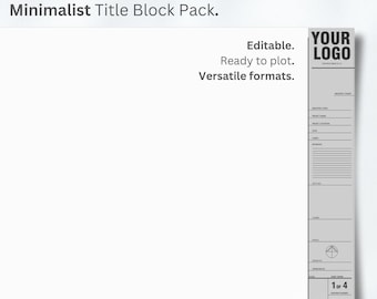 Editable Architectural Title Block Template: DWG CAD Layouts - Etsy
