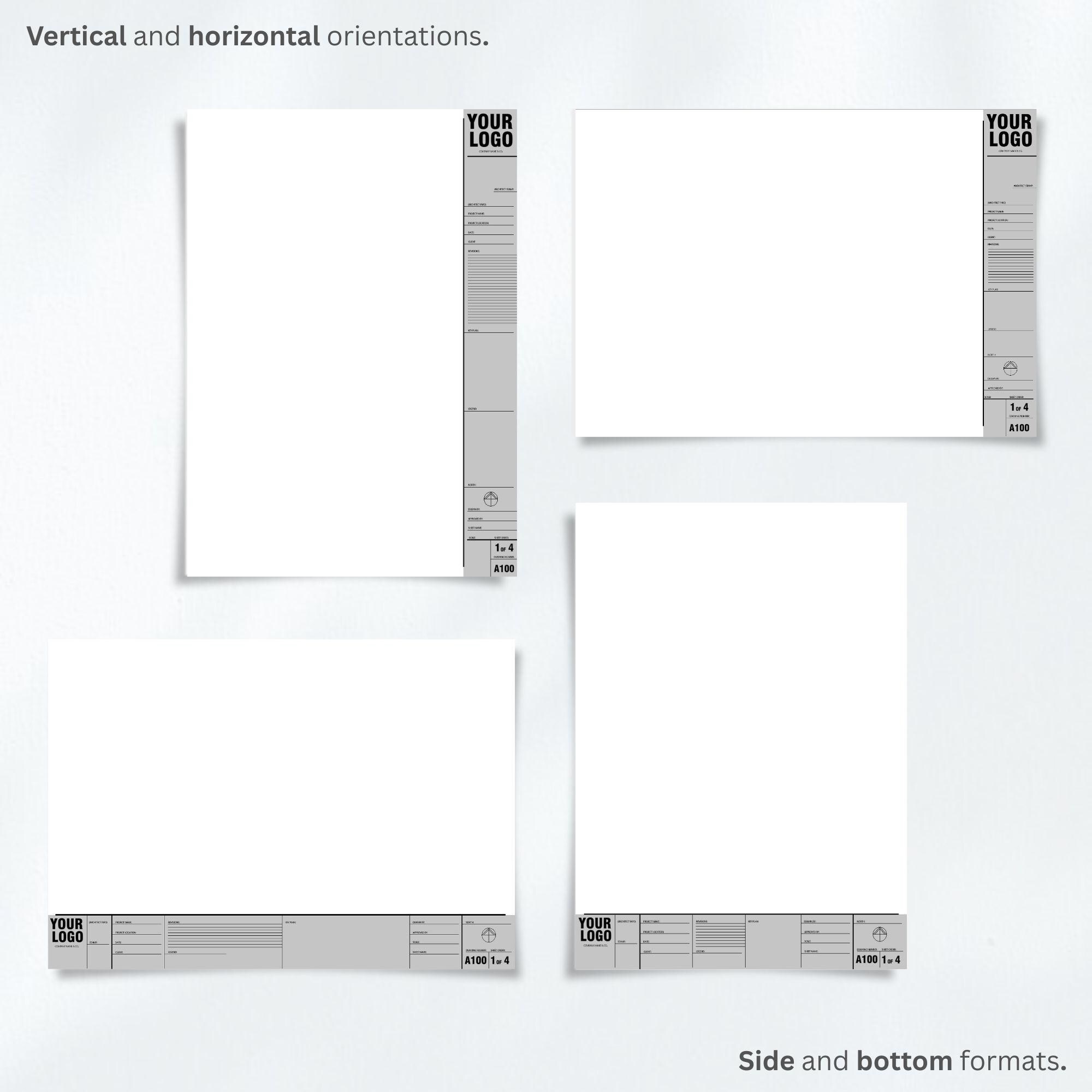 Editable Architectural Title Block Template: DWG CAD Layout - Etsy