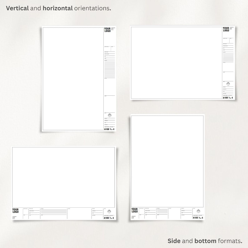 Editable Architectural Title Block Template: DWG CAD Layouts - Etsy