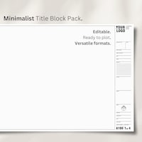 Architectural Title Block Template, Classic Corner Style | Autocad ...