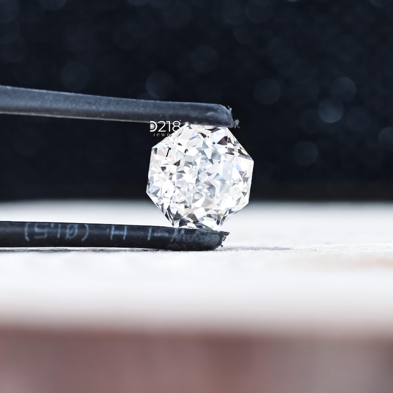 Antique Shape Octagon Cut CVD Diamond, Ecofriendly Loose Fancy Lab ...