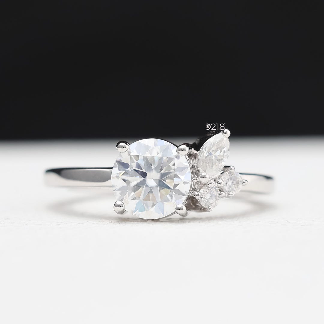 1.5CT Round Shape CVD Diamond Wedding Ring for Bride, IGI Certified ...
