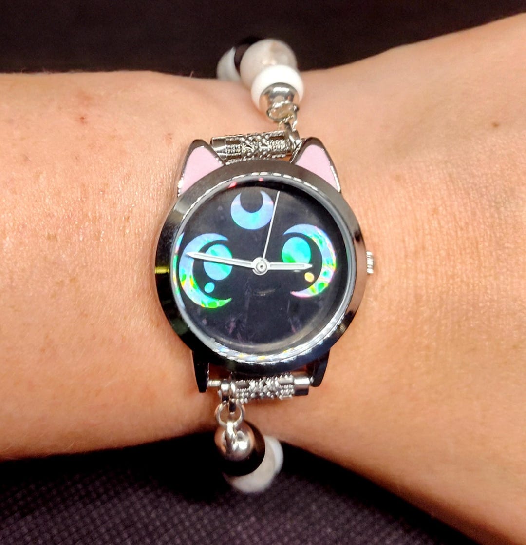 Sailor Moon Luna Planet Mau Gemstone Watch - Etsy