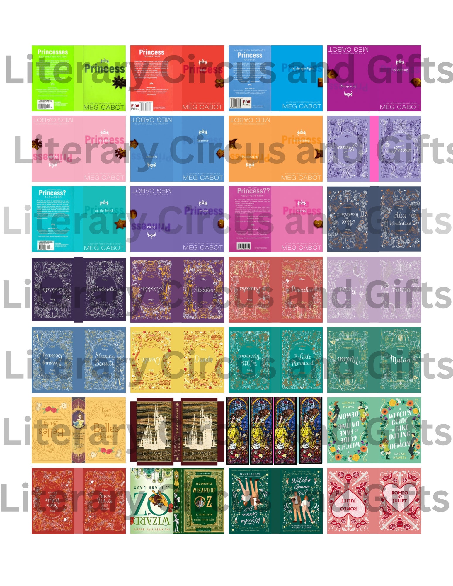 1:12 Scale Miniature Book Covers Printable Sheet - Etsy