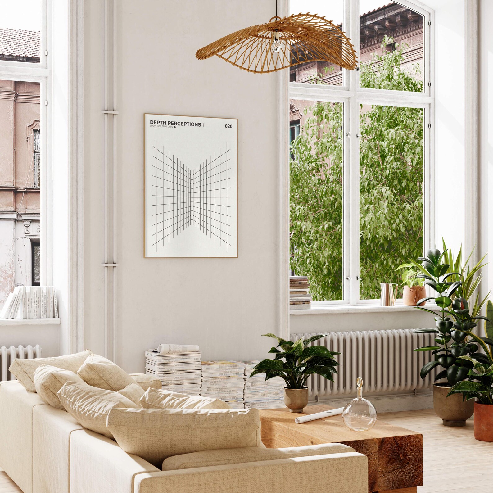 DEPTH PERCEPTIONS 1 Black and White 3D Perspective Art, Office Wall Art ...
