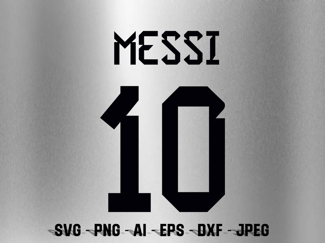 Messi 10 Inter Miami 2023/2024 Svg Png Dxf Eps Ai | Cut File for Cricut ...
