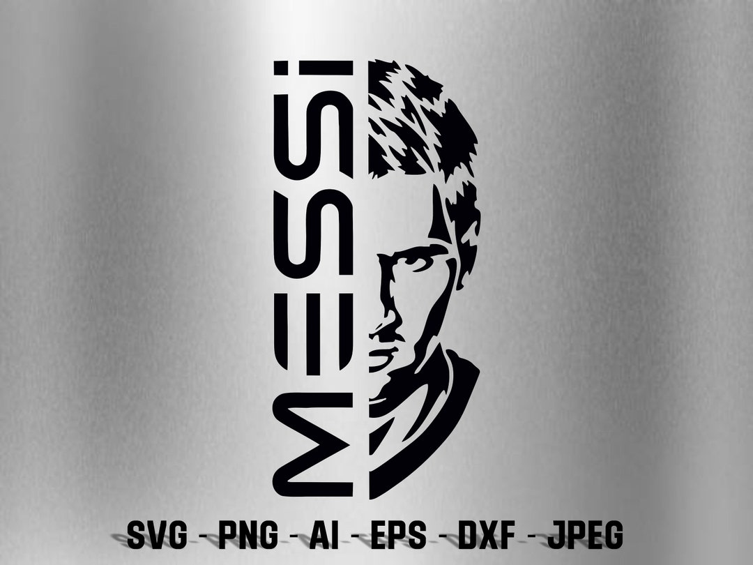 Messi SVG, Cutting File, Png Eps Dxf Digital Clipart, Great for Viny ...