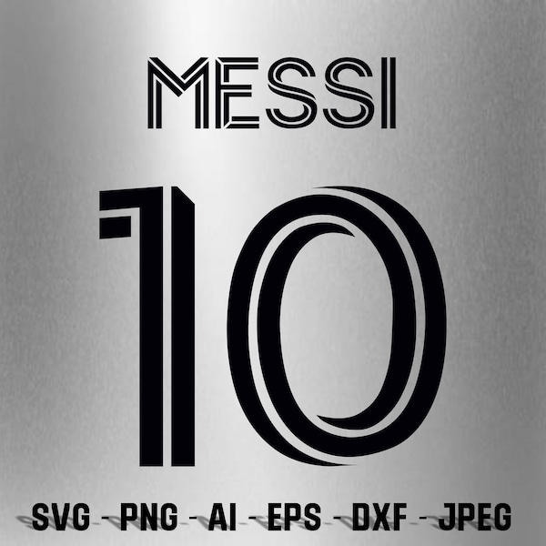 Messi 10 Svg - Etsy