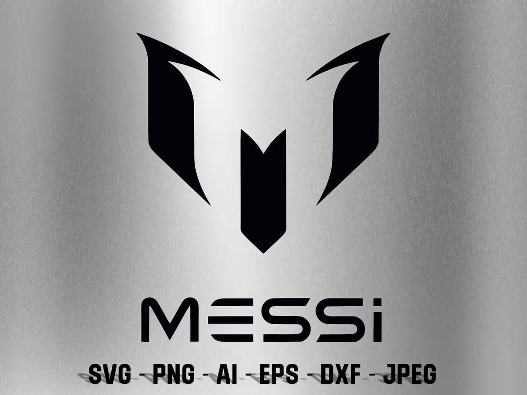 Messi Logo Cut Svg Dxf File Wall Sticker Pdf Silhouette Template Cnc ...