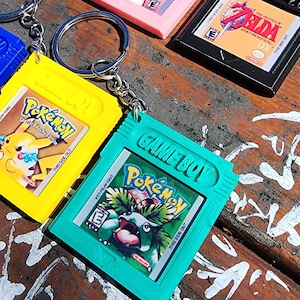 Custom Retro Game Cartridge Keychains - Etsy
