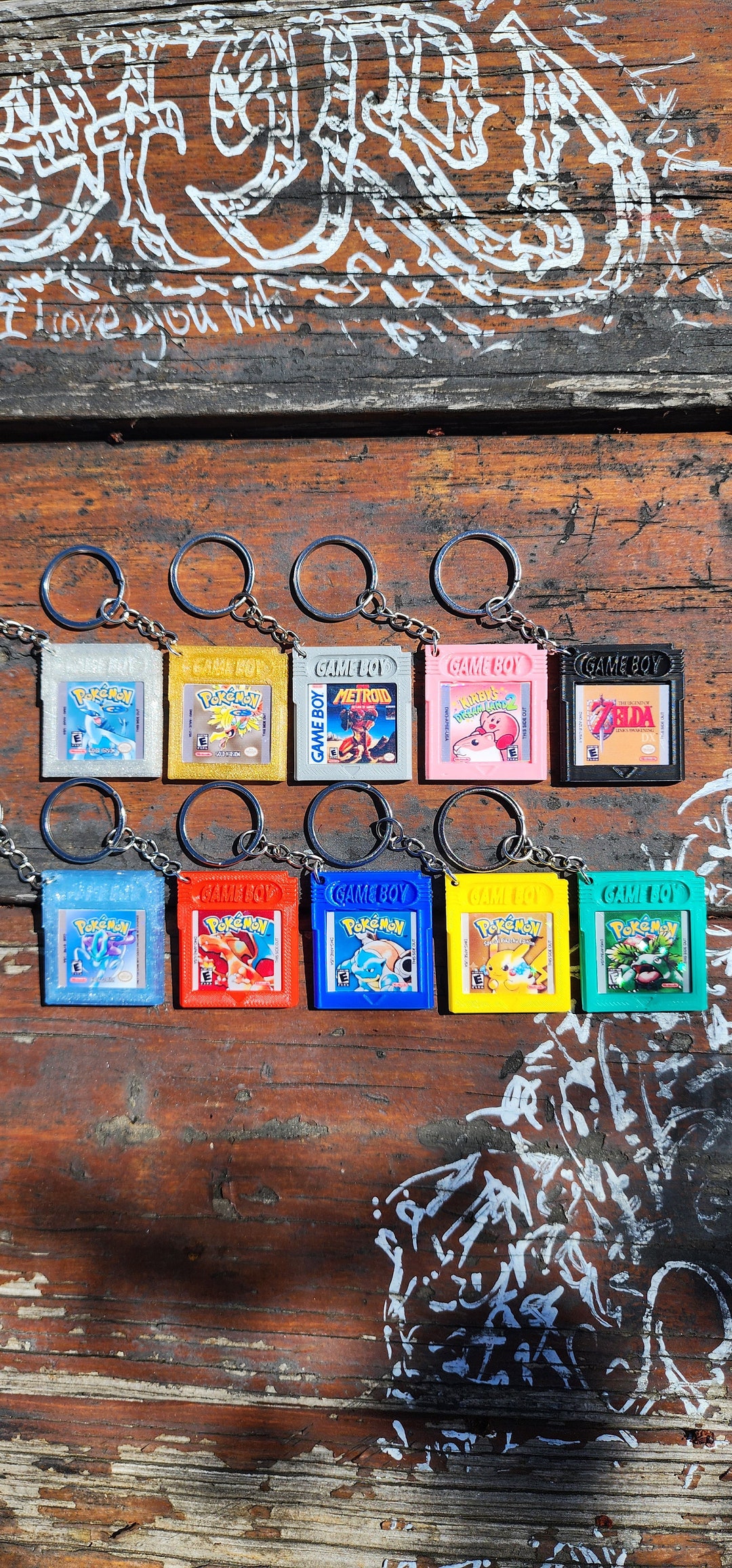 Custom Retro Game Cartridge Keychains - Etsy