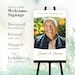 Printed Memorial Welcome Sign, Celebration of Life Sign on Foam Board ...