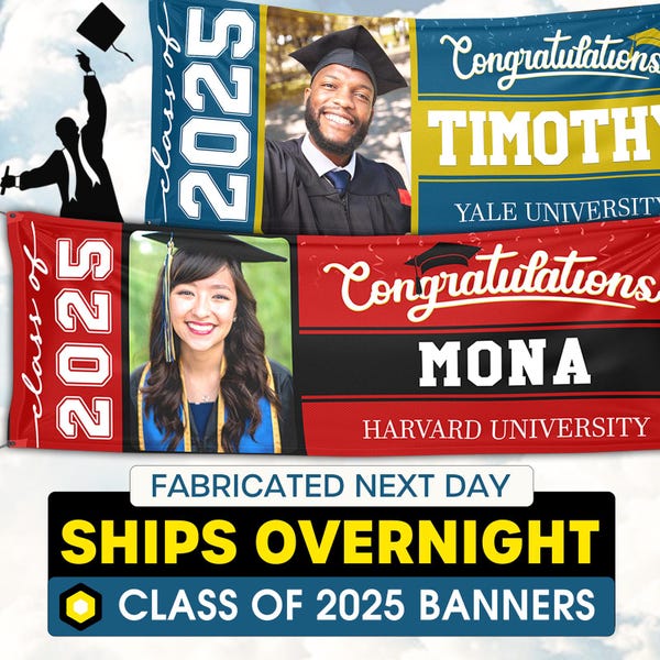 Graduation Banners - Etsy