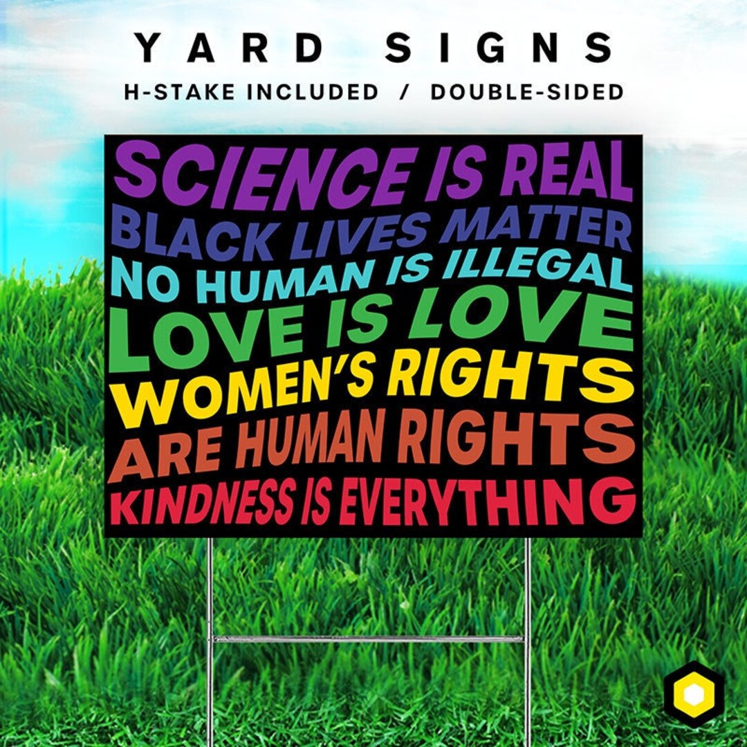 Empowering Messages Yard Sign: Double Sided, Metal H-stake Included - Etsy