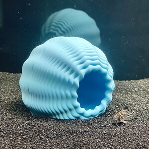 Aquarium Cave Swirl Hideout Betta Fish Tank Decoration Goldfish Decor ...