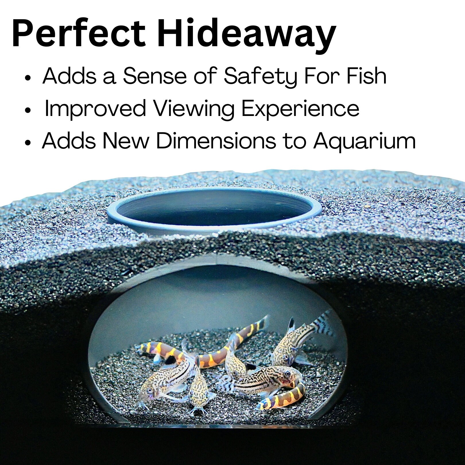 Fish Tank Cave Dome Aquarium Decor Hideout Perfect for Cory Catfish ...