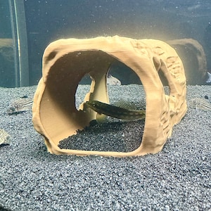Aquarium Cave Tree Log Fish Tank Aquarium Decor Hide Cichlid Cave Kuhli ...