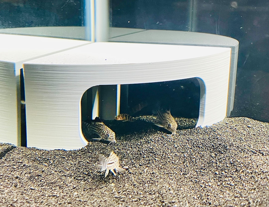 Aquarium Corner Cave Hide Axolotl Cichlid Cave Fish Tank Accessories ...