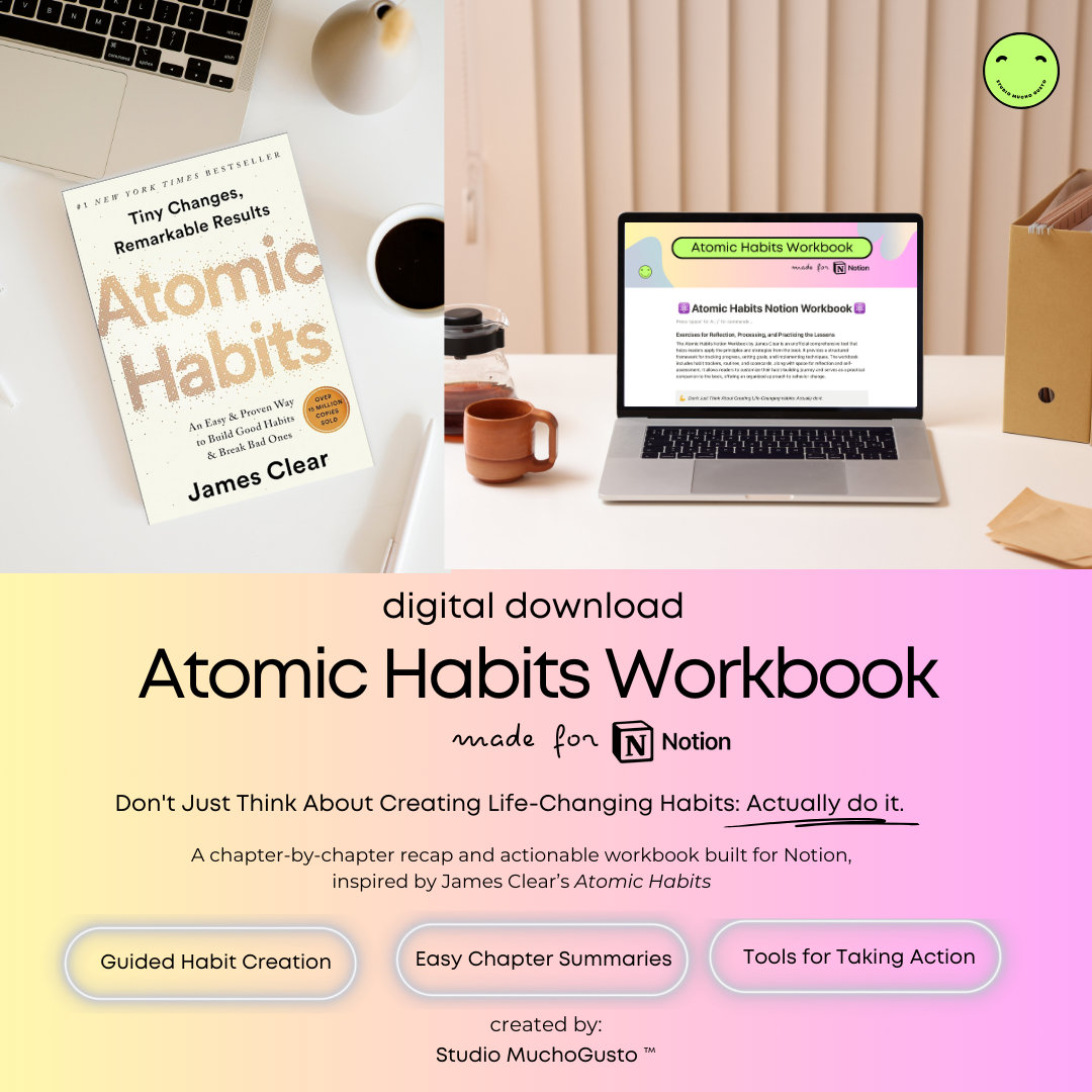 Atomic Habits Workbook - Designed for Notion - Etsy