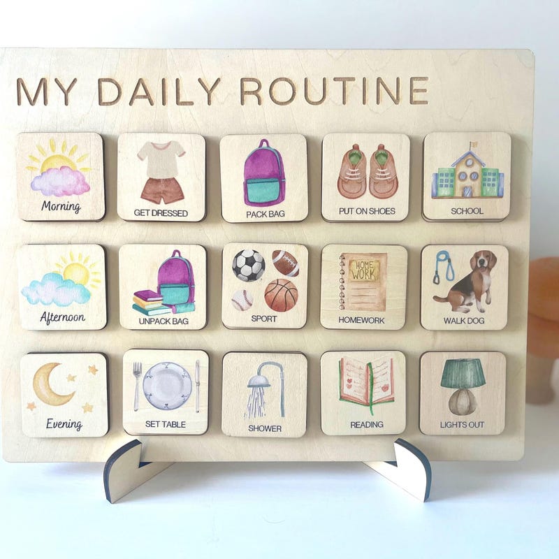 Toddler Routine Board - Etsy