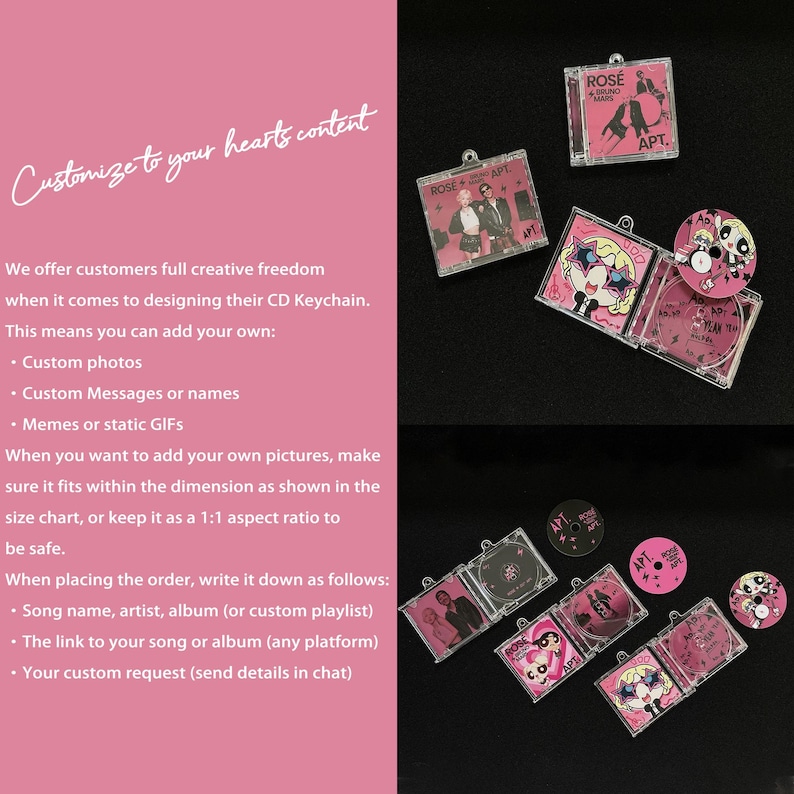 Custom NFC Album Keychain: Personalized Music Gift, Retro Style - Etsy