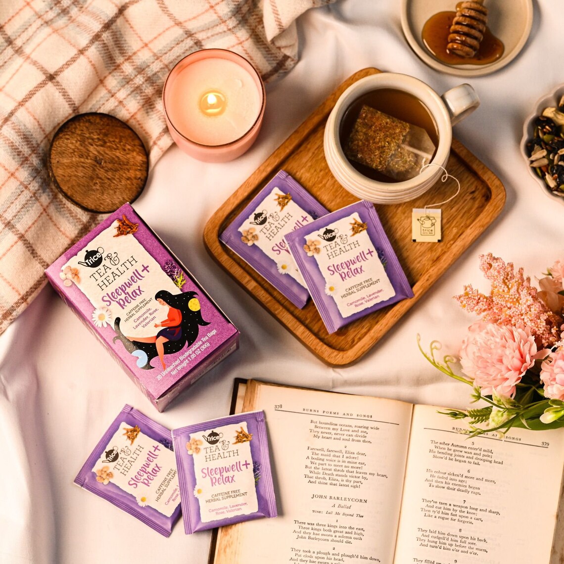 Trice Tea 'sleepwell and Relax': 20 Count Enveloped Organic Tea Bags ...