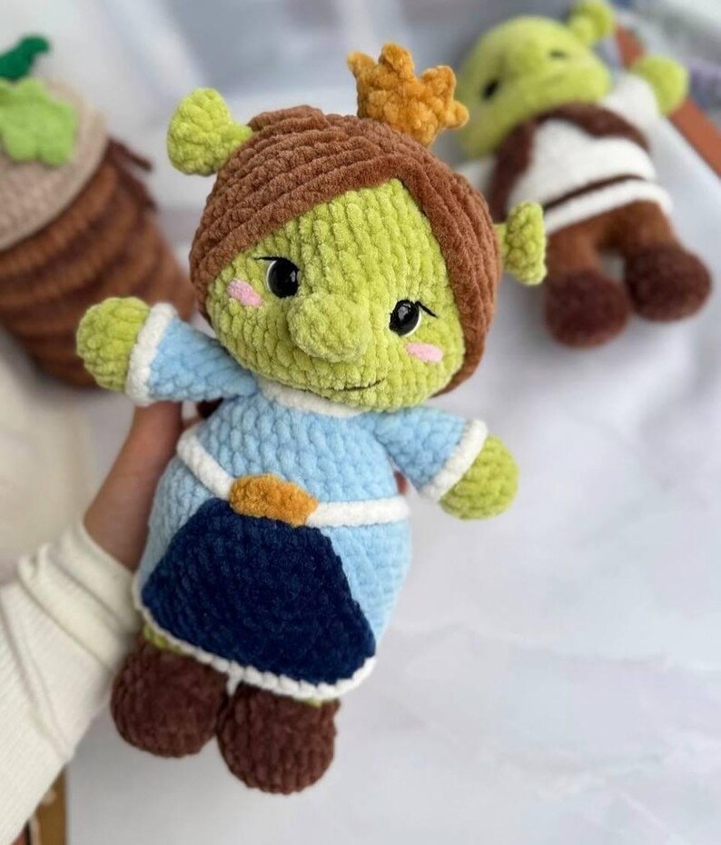 Crochet Pattern PDF – Green Ogre Couple Amigurumi Set / Easy Crochet ...