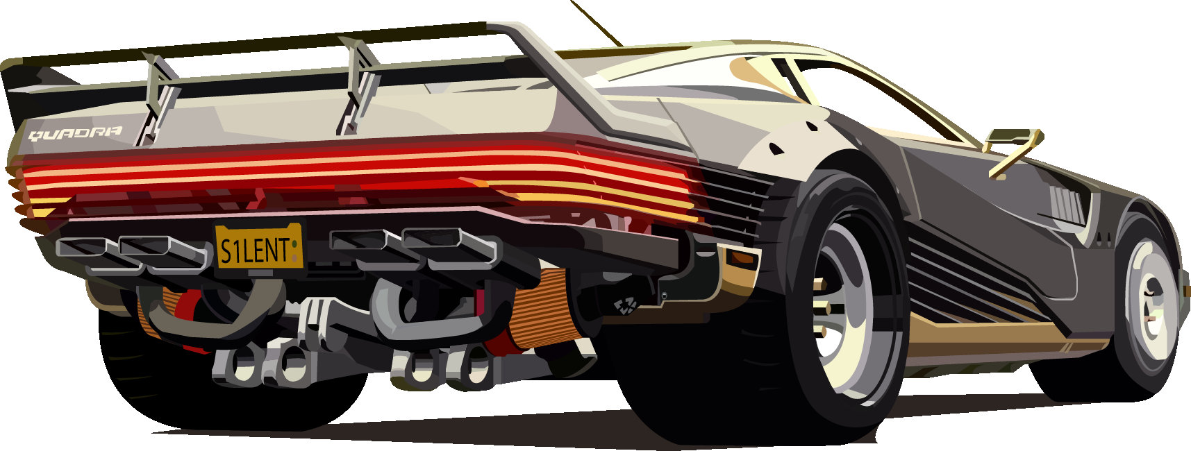 Cyberpunk Car Adobe Illustrator Render - Etsy