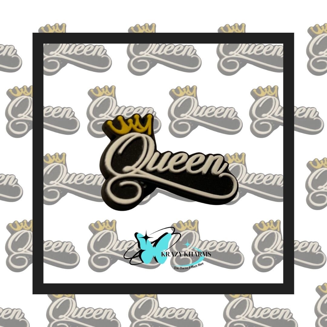 Crown Queen Croc Charm Quotes and Phrases Jibbitz Shoe Charm ...