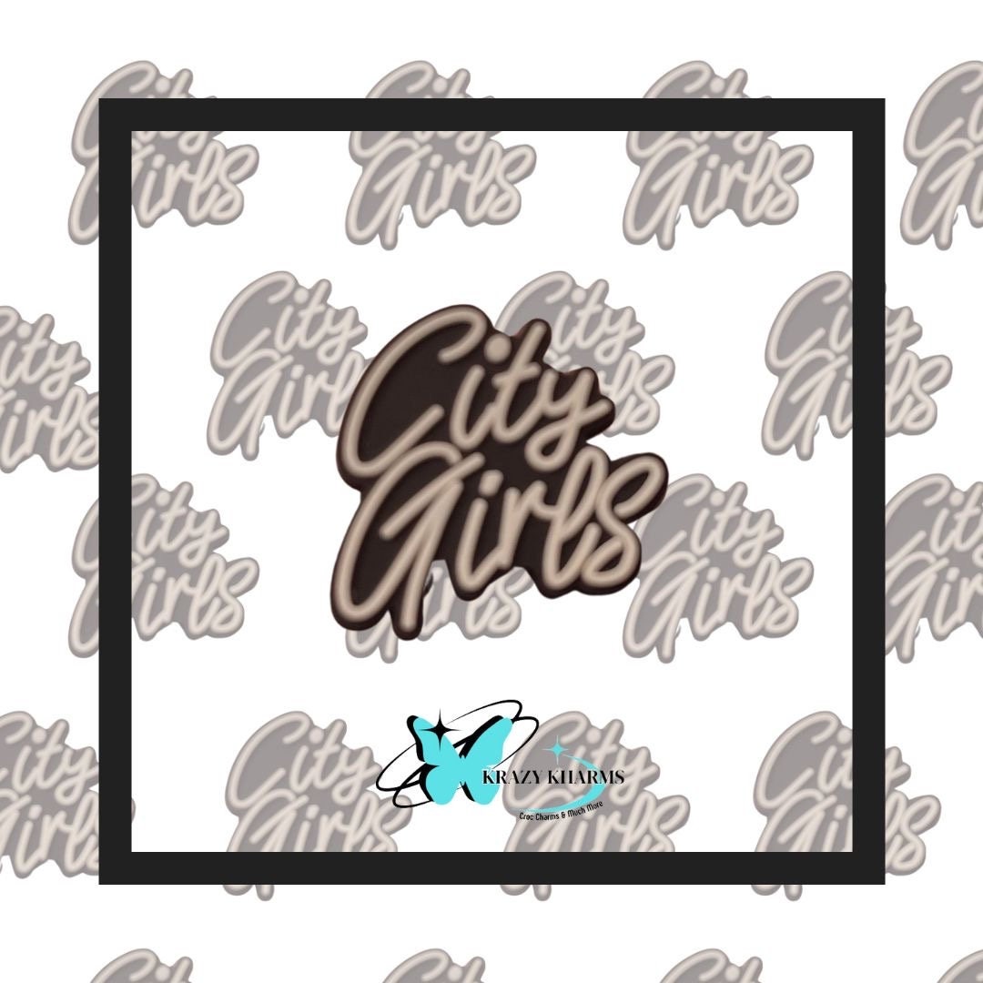 City Girls Croc Charm Quotes and Phrases Jibbitz Shoe Charm ...