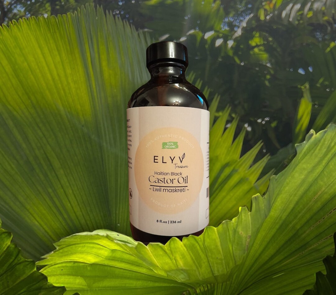 100% Organic, Natural, Pure Haitian Black Castor Oil/lwil Maskreti ...
