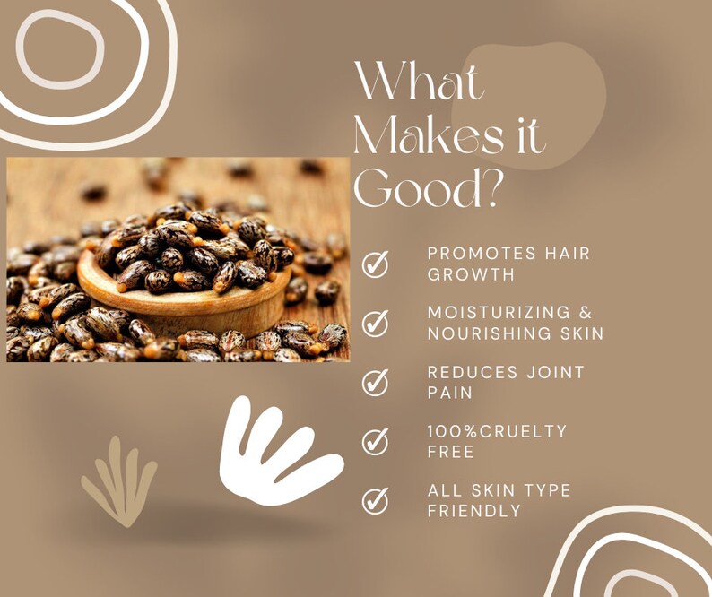 100% Organic, Natural, Pure Haitian Black Castor Oil/lwil Maskreti ...