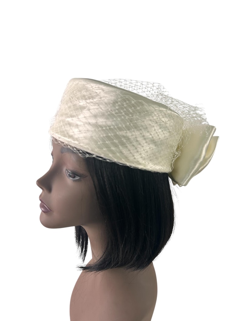 Satin Pill Box. Church Hat: Wedding, Tea Party Occasion. Ladies Hats - Etsy