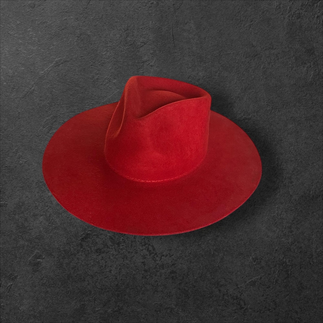 Red Wool Felt Hat Body, Ready to Design (XL/XXL) - Etsy