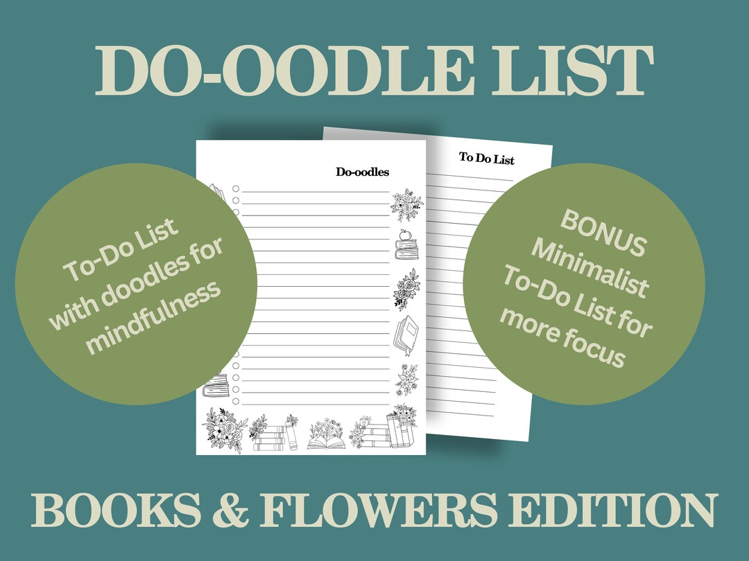 Mindfulness Colouring in to Do List Printable Simple Task List Color in ...