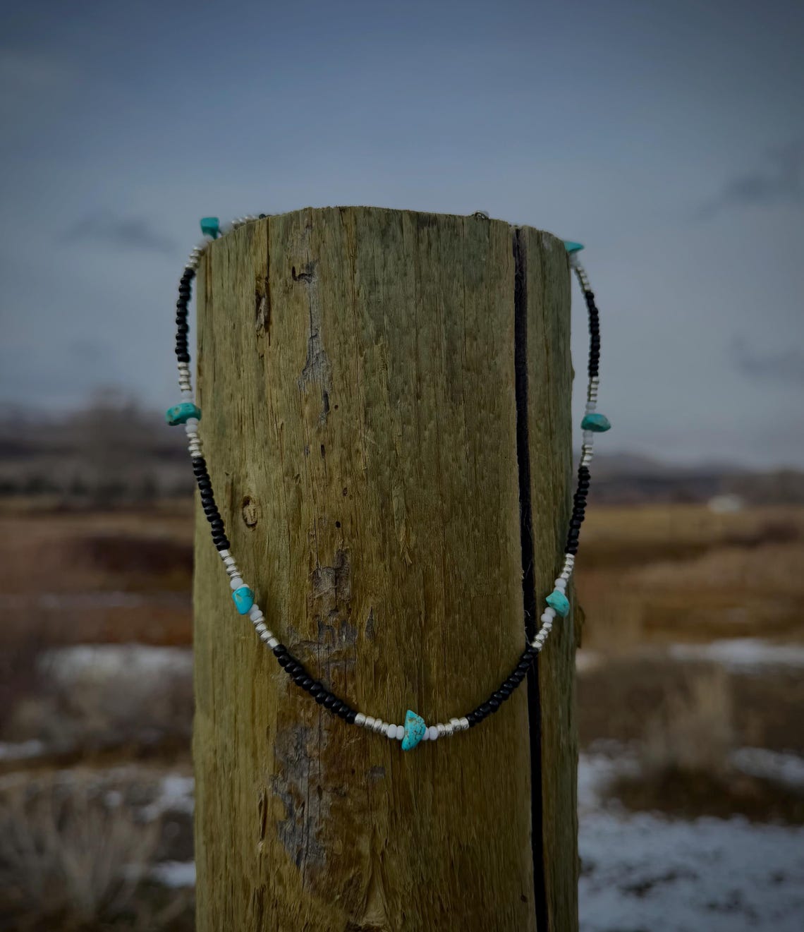 Western / Boho Beaded Necklace/ Choker - Etsy
