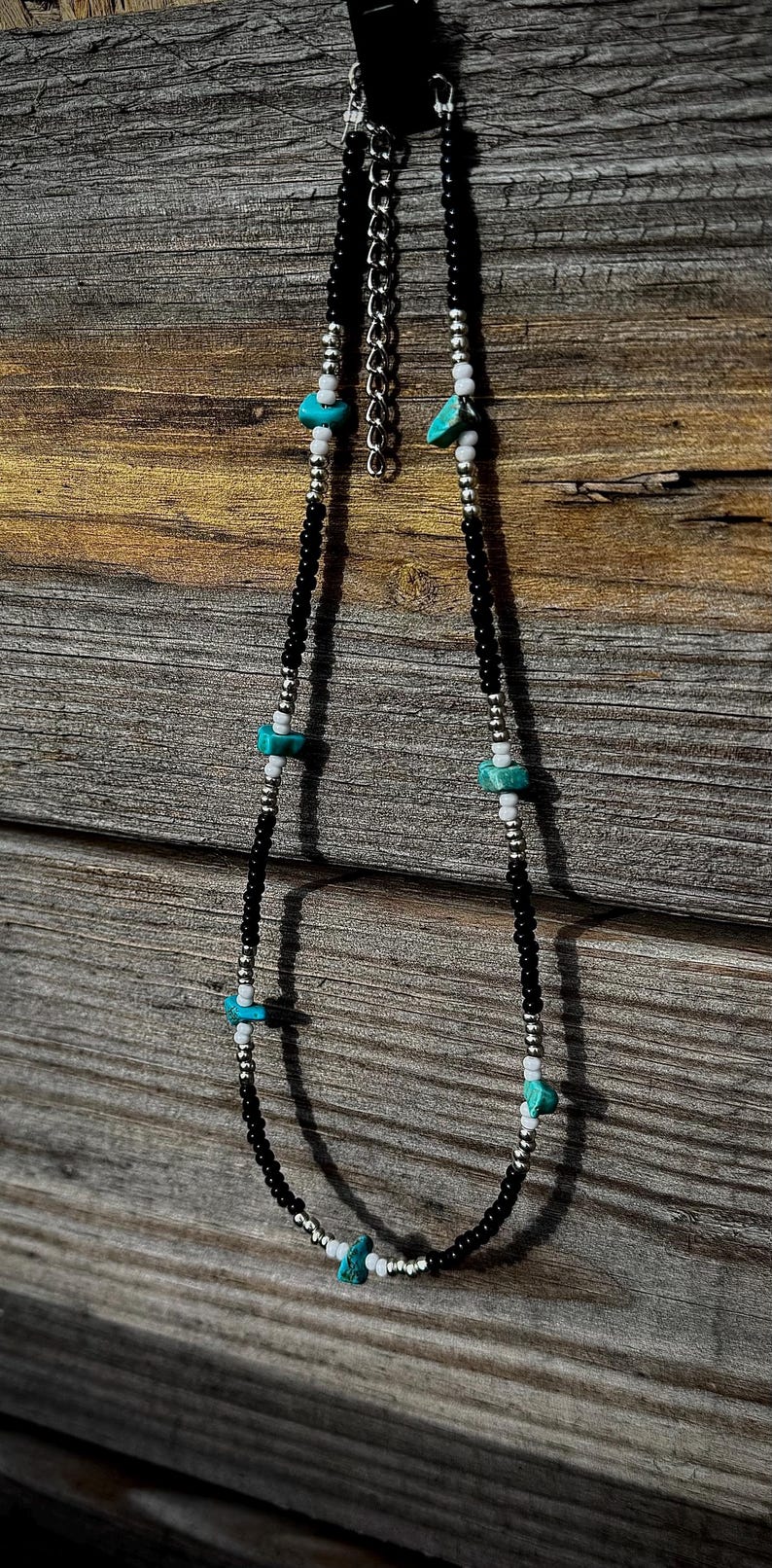 Western / Boho Beaded Necklace/ Choker - Etsy