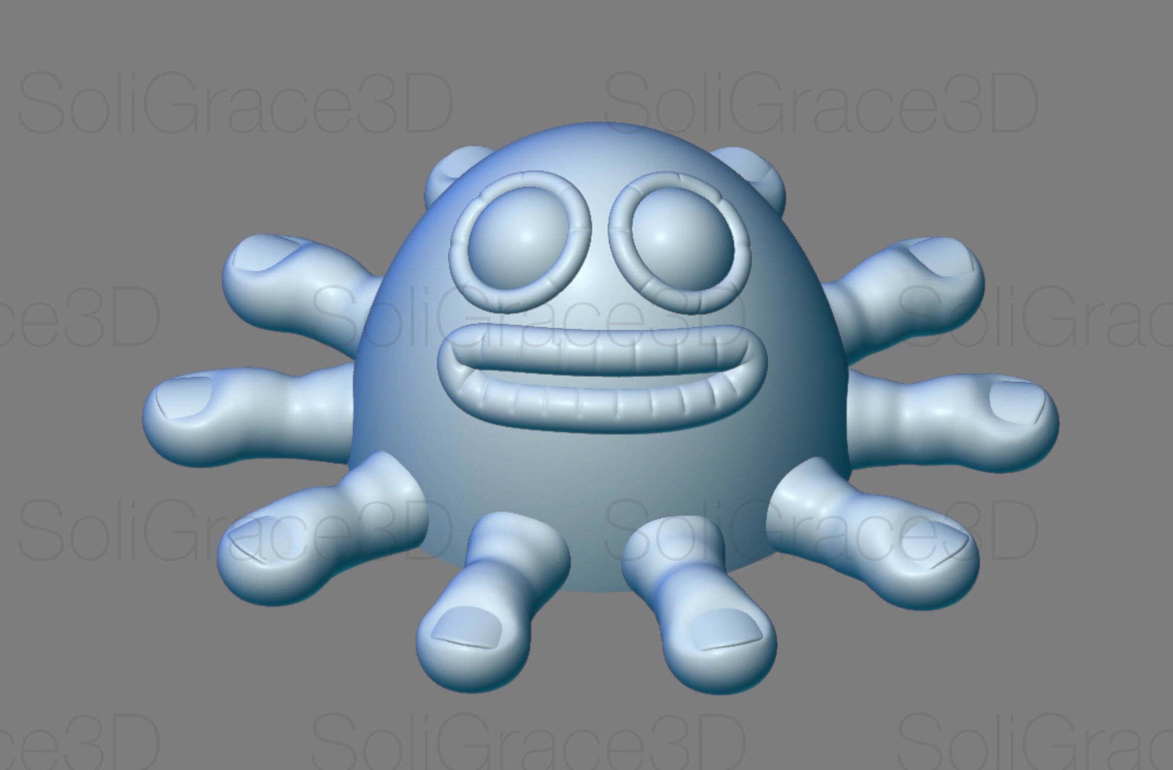 Toejammer Stl File 3d Print My Singing Monsters - Etsy