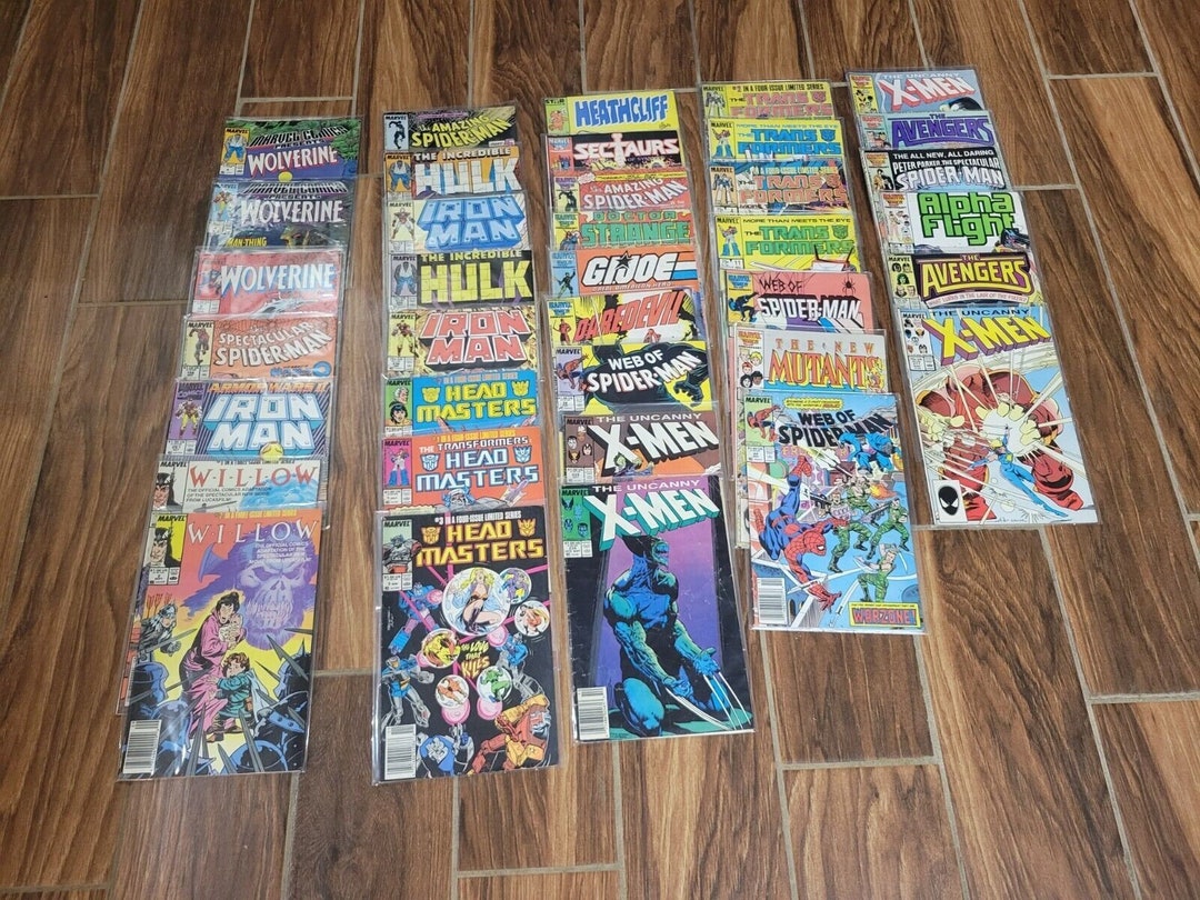 Marvel 1980's Vintage Comic Book Lot of 36 Copper Age - Etsy