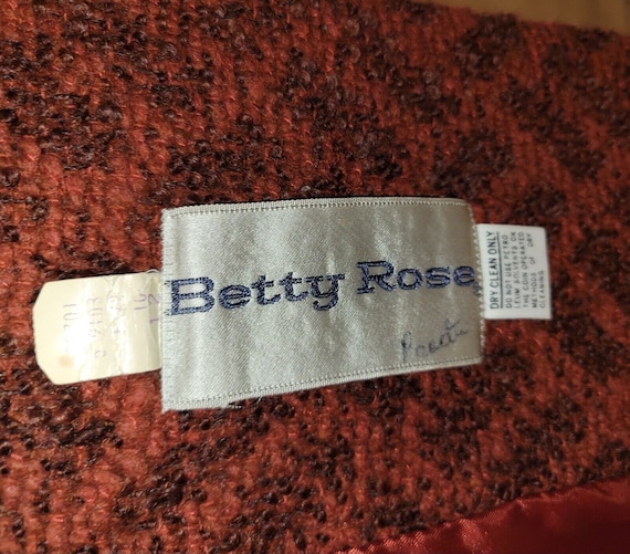 Herringbone Wool Designer Label Betty Rose Double Bre… - Gem