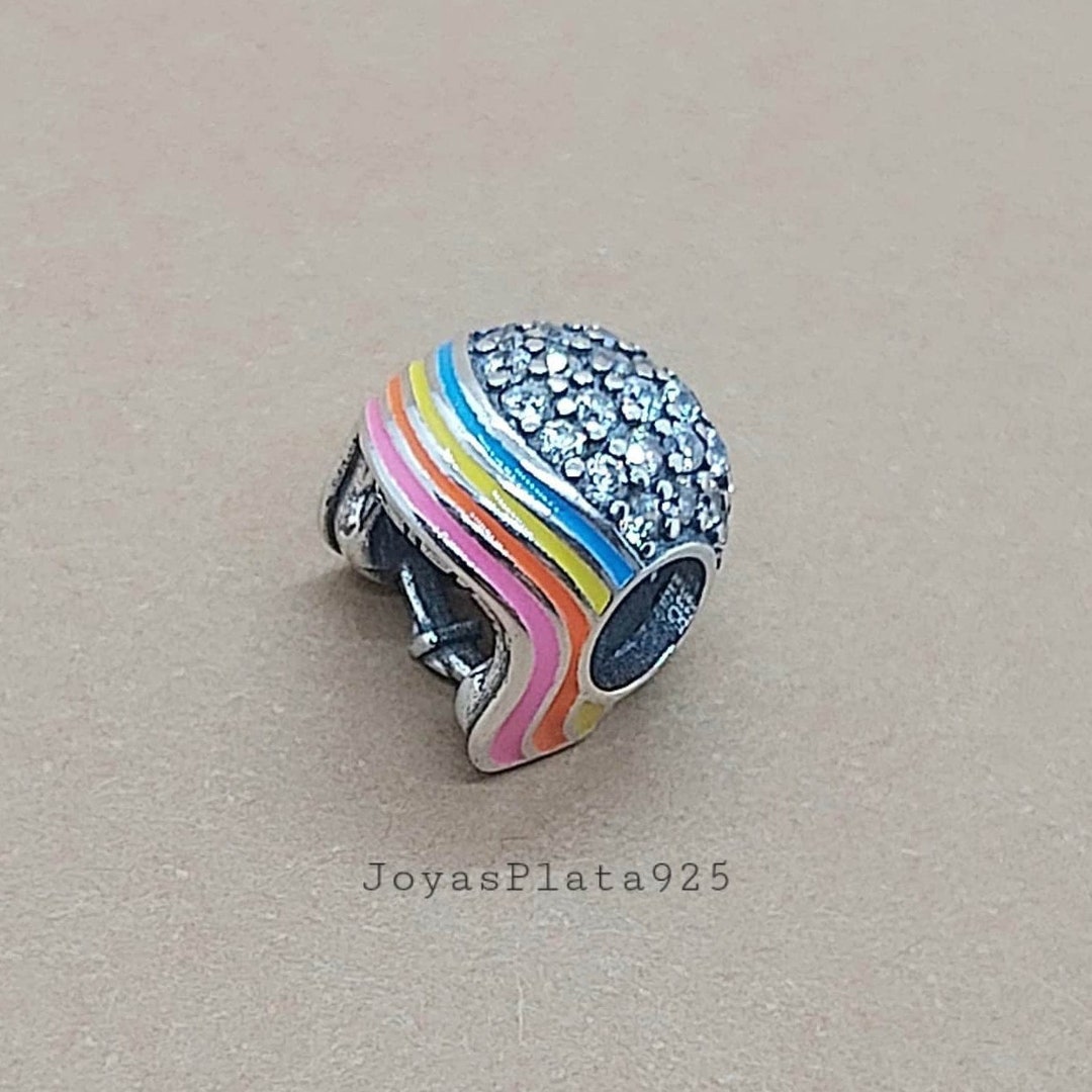Helmet Charm, Helmet Pendant, 925 Sterling Silver, Charm for Bracelets ...