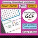 Finding the GCF/HCF, Grade 5 Math - Etsy
