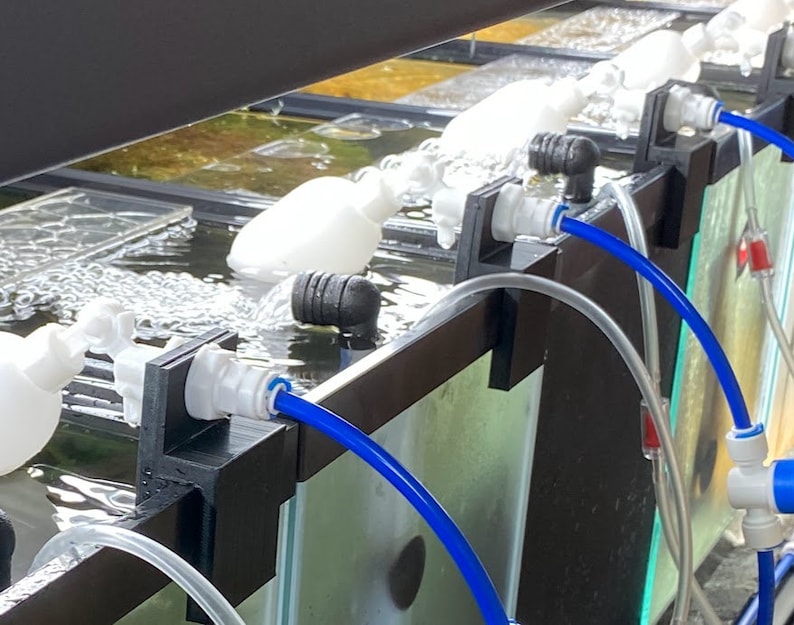 Aquarium Float Valve Mount and Full Kit for 1/4" | Sturdy Mount for ...