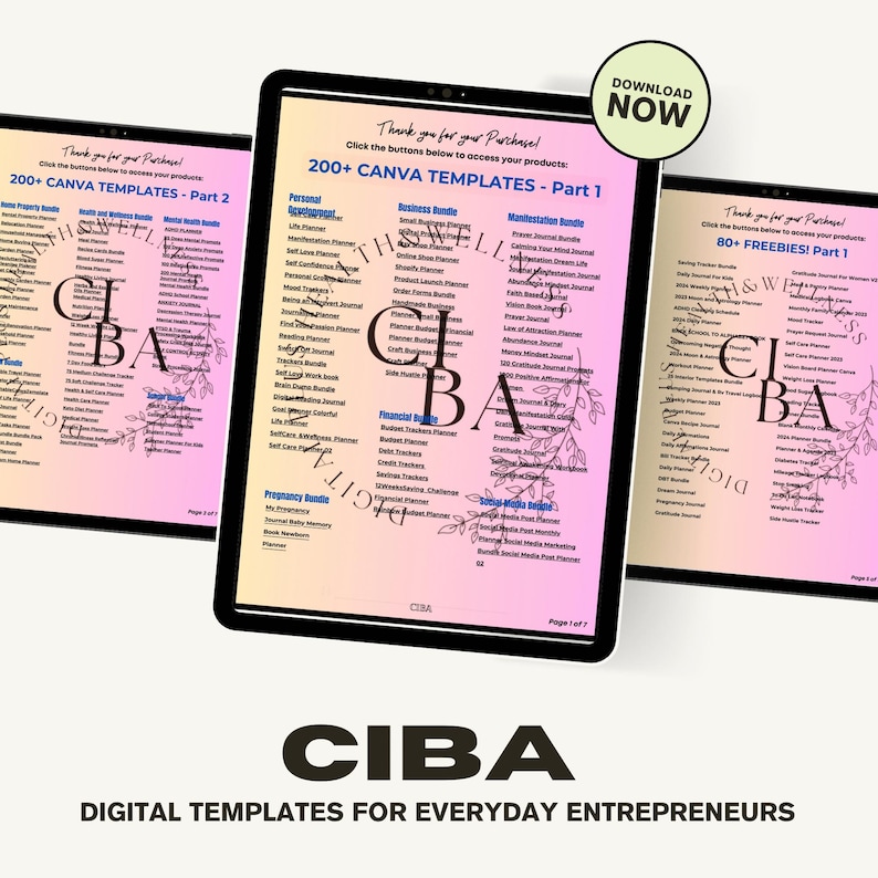 Over 300 Digital Products - Planners, Journals and More With MMR ...