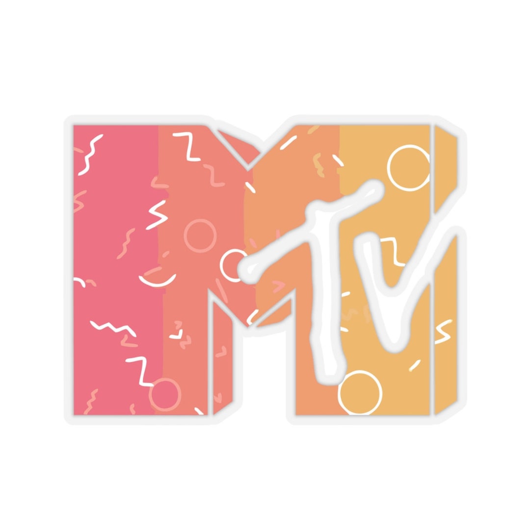 Vintage MTV Logo Sticker Retro Music Television Decal for 80's & 90's ...