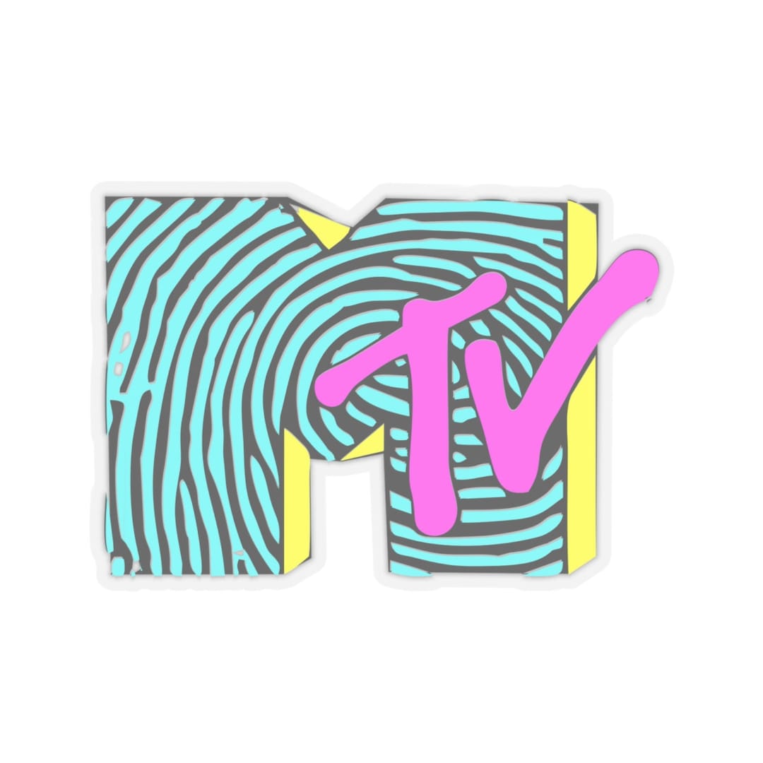 Vintage MTV Logo Sticker Retro Music Television Decal for 80's & 90's ...