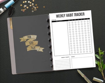 Weekly Habit Tracker Printable, Daily Habit Tracker Template, Routine ...